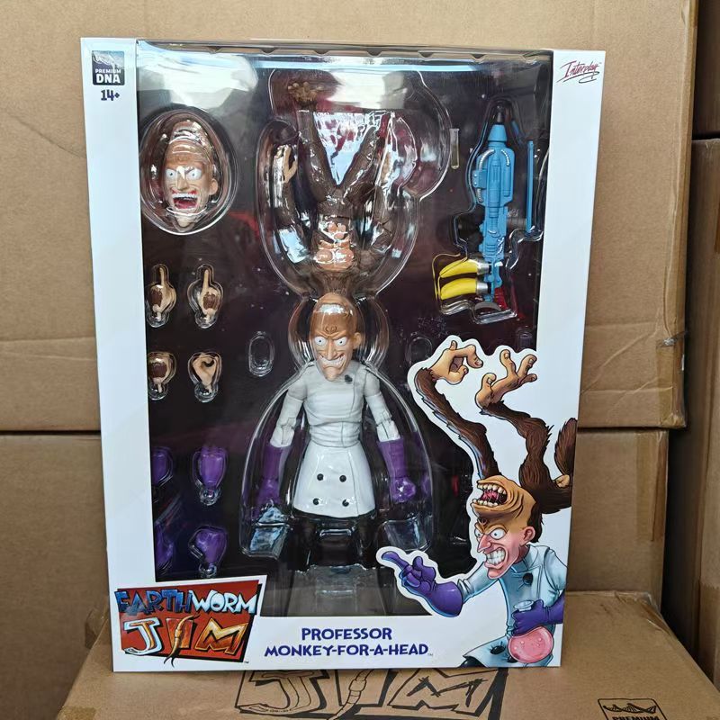 Pdna 1/12 Earthworm Jim Figure Psy Crow Bob The Killer Professor Monkey ...