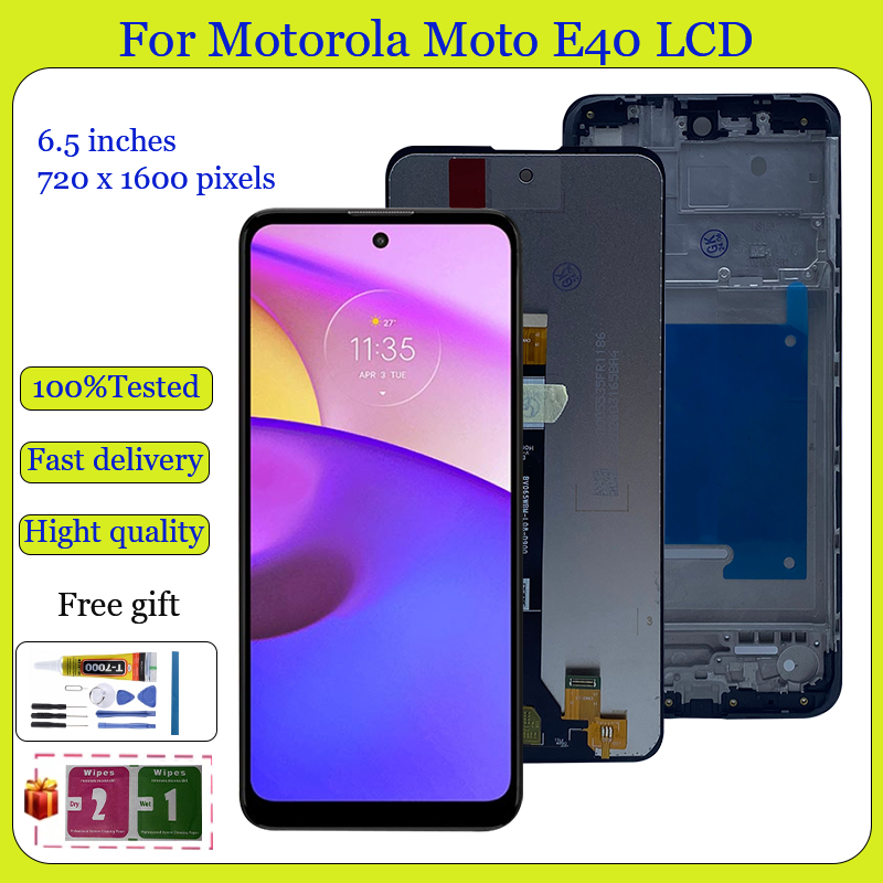 Original For Motorola Moto E30 E40 LCD Display Touch Screen With Frame Replacement | Shopee Malaysia