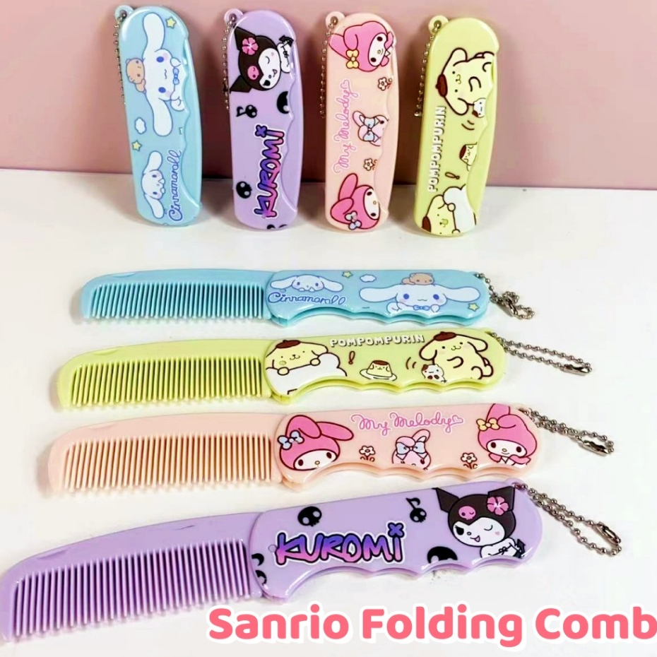 Sanrio creative Kuromi/Melody/Cinnamoroll portable folding Com macaron ...