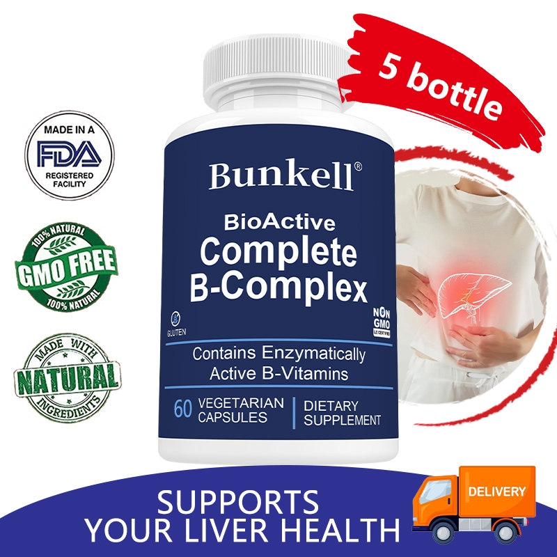 Bioactive complete B complex vitamin supplement to support liver system ...