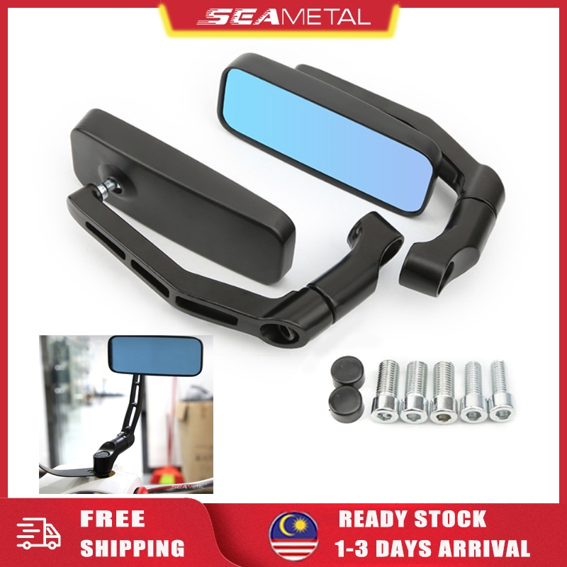 SEAMETAL Side Mirror Motorcycle Rear View Mirror Alloy CNC Racing Motor ...