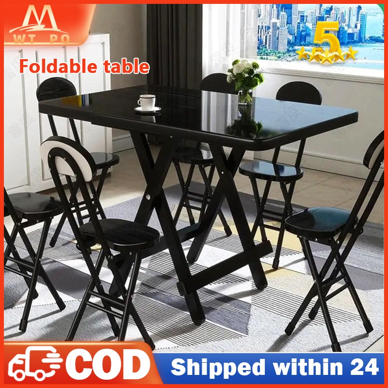 (Ready Stock)Classical Foldable Table / Meja Makan / Foldable Dining ...