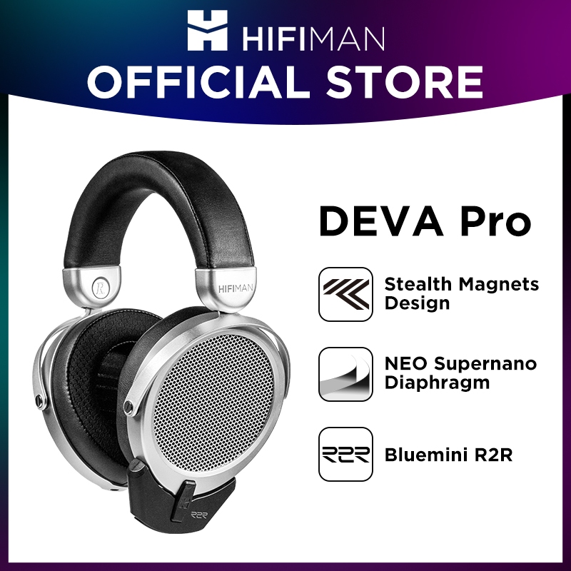 HIFIMAN Deva-Pro Over-Ear Full-Size Open-Back Planar Magnetic Headphone ...