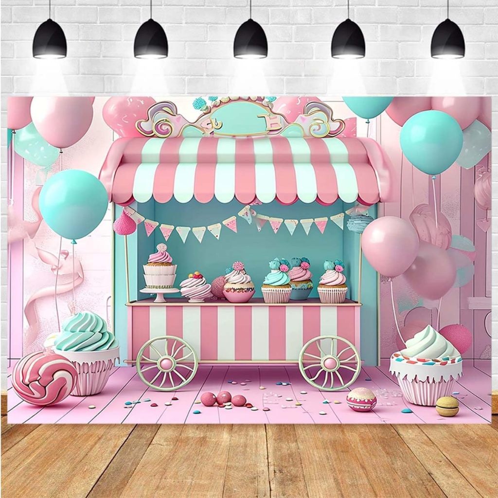 5x3ft Candy Shop Candyland Photography Backdrop Sweet Lollipop Shoppe ...