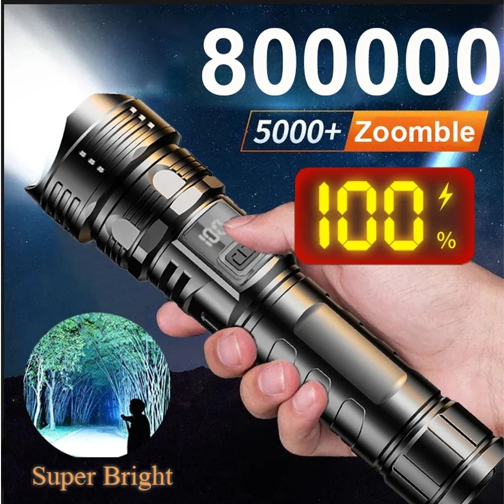Powerful torch light rechargeable mini torch light super bright ...