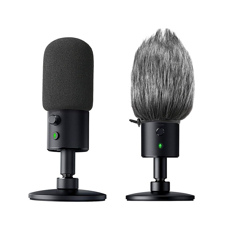 Razer Seiren X Furry Windscreen Muff, Mic Pop Filter/Wind Cover Shield ...