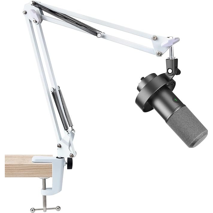 White Boom Arm for Fifine K688 - Mic Boom Arm Compatible with Fifine ...