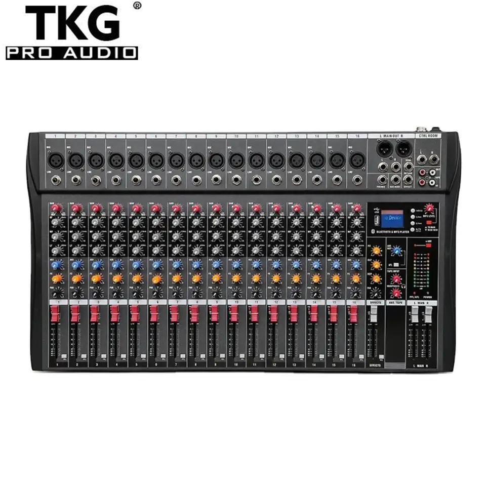TKG CT-60S 48V Phantom Power mini 6 channel sound system professional audio mixer console ...