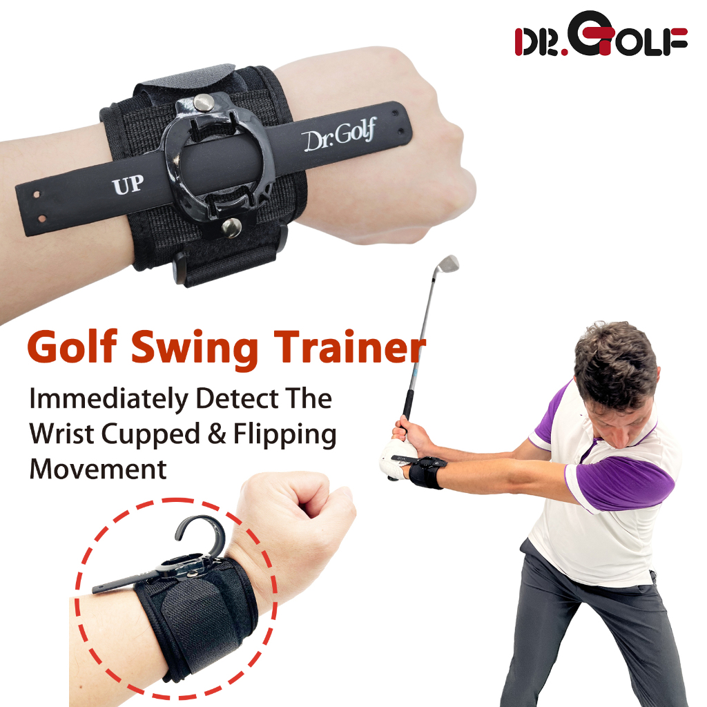 Dr. Golf Chipping And Pitching Swing Training Aid Wristband Improve ...