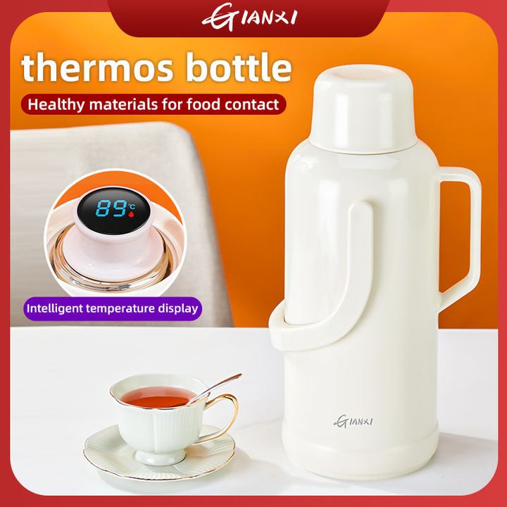 GIANXI Thermos pot Hot water bottle Glass liner Large capacity boiling ...