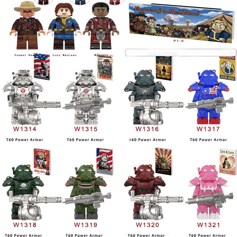 Block Toys Figure T60 Power Armor Fallout Brotherhood of Steel Cooper ...