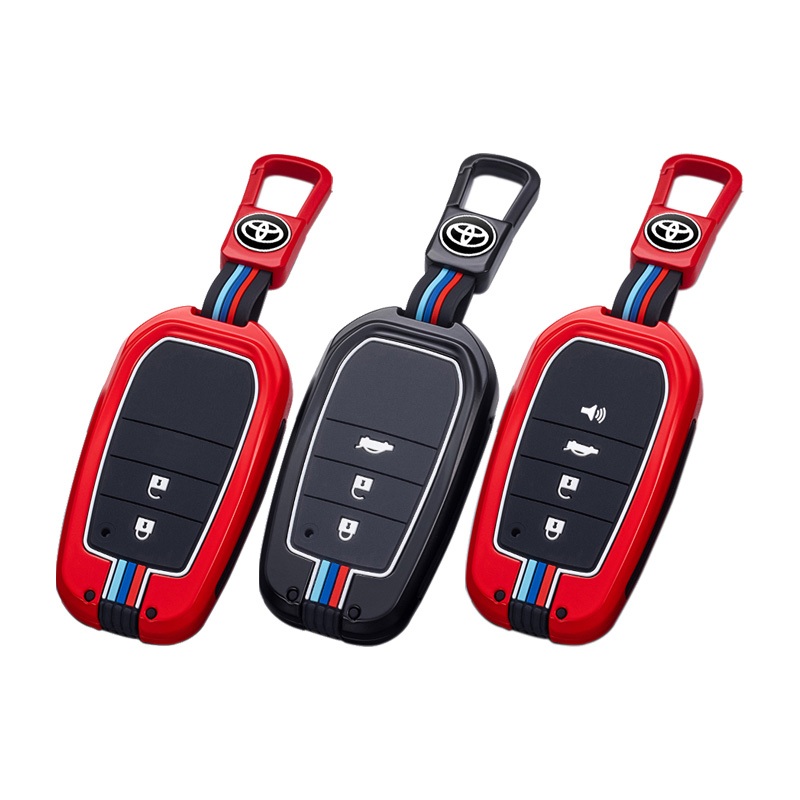 [Luxury Gift] 2/3/4 Buttons Toyota Car Key Case Cover Keychain For ...