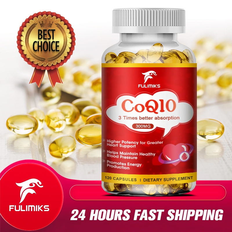 Coenzyme Q10 Capsules Provides Energy Vitamins Health Food Organic ...