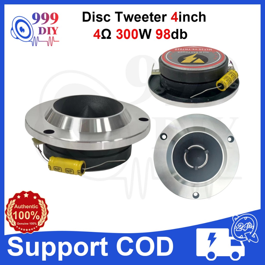 Pembesar Suara 999DIY 4 inch Tweeter Speaker 4Ω 300W 98dB With ...