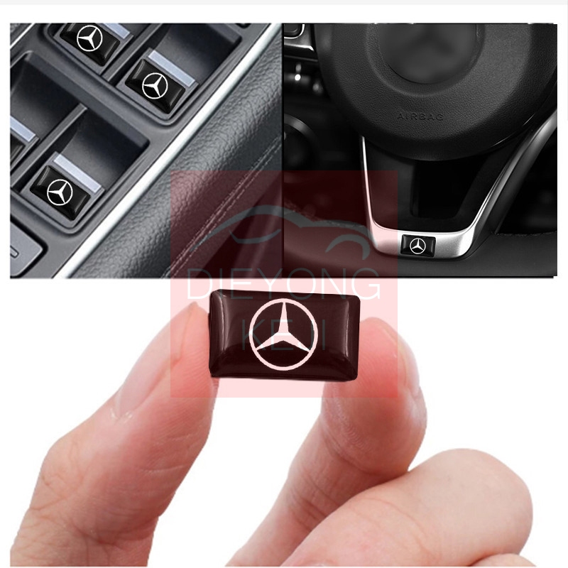 [Ready Stock] Benz Logo 3D Car Styling Epoxy Resin Emblem Badge Sticker ...