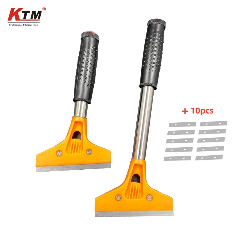 KTM Tiles Floor Scraper Tool with 10 pcs Blades Cleaning Hand Tools for ...