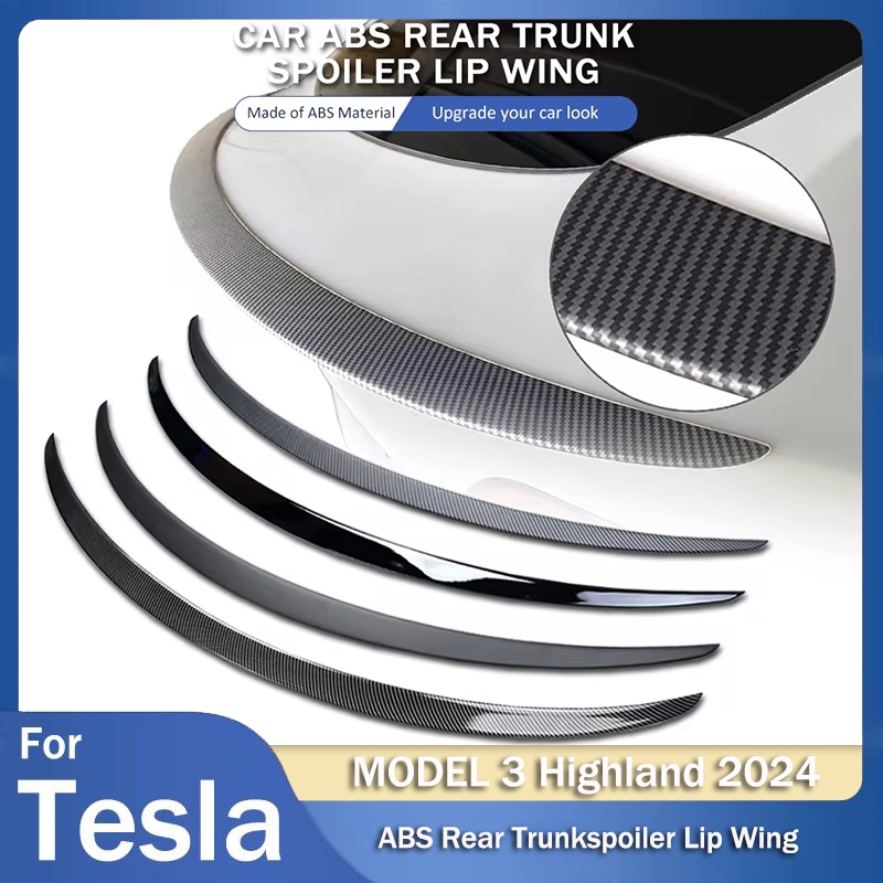 Spoilers For Tesla Model 3 Highland 2024 2025ABS Spoilers Wings Tesla ...
