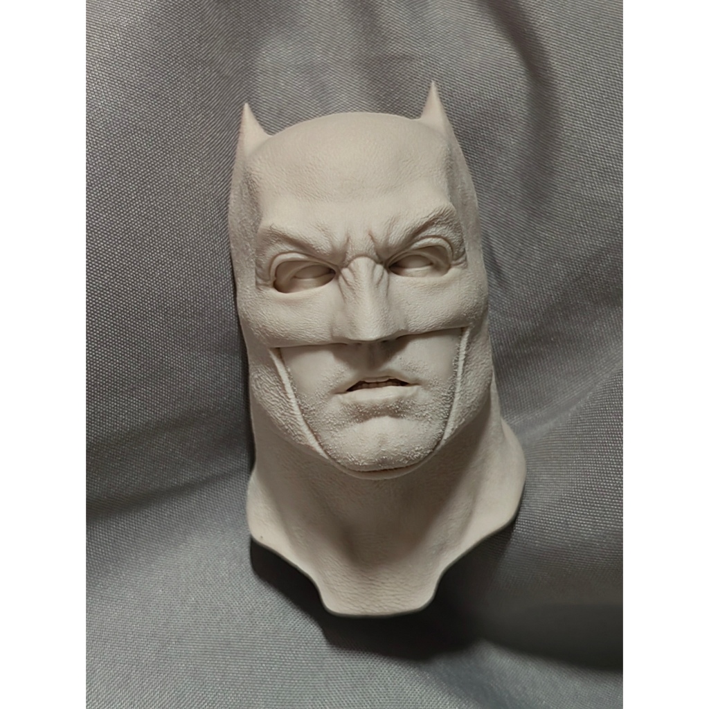 Unpainted 1/6 Scale Desert Batman Ben Affleck Mask Head Sculpt Model ...