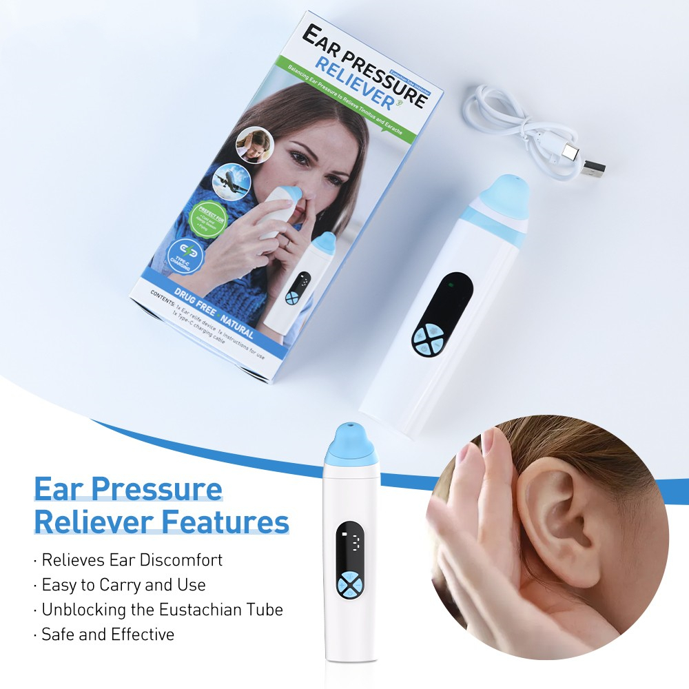 Ear Pressure Relief Device Eustachian Tube Unblocker 3-Speed Adjustment ...