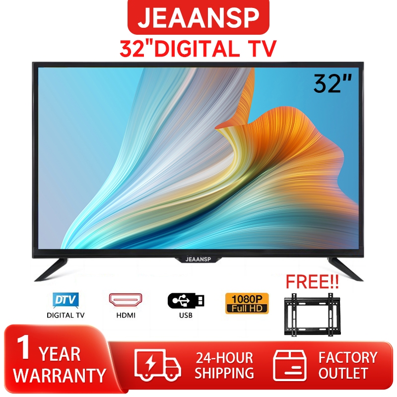 JEAANSP 32 Inch Smart TV/32 Inch Digital TV+ Android Smart 4K TV Box ...
