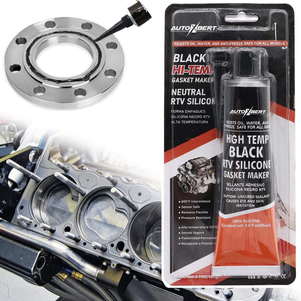 100% Original Black RTV Silicon Gum Gasket Maker 105g 3.7oz High ...