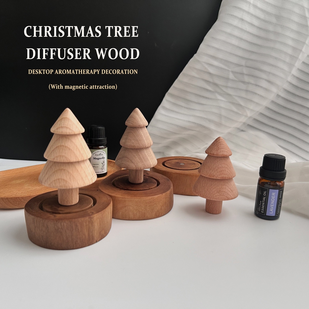 Aromatherapy Wood of Mushroom Essential Oil Diffuser Natrual Wood Car ...