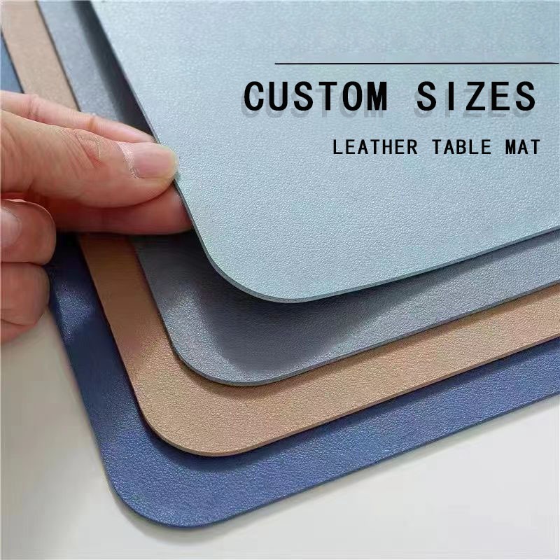 Double-sided two-color PU Leather Tablecloth, table mat, Desk Mat, Oil ...