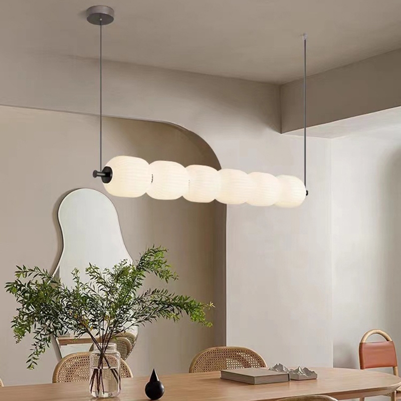 Nordic Striped Acrylic Mood Lighting Fixture - Adjustable Height and ...