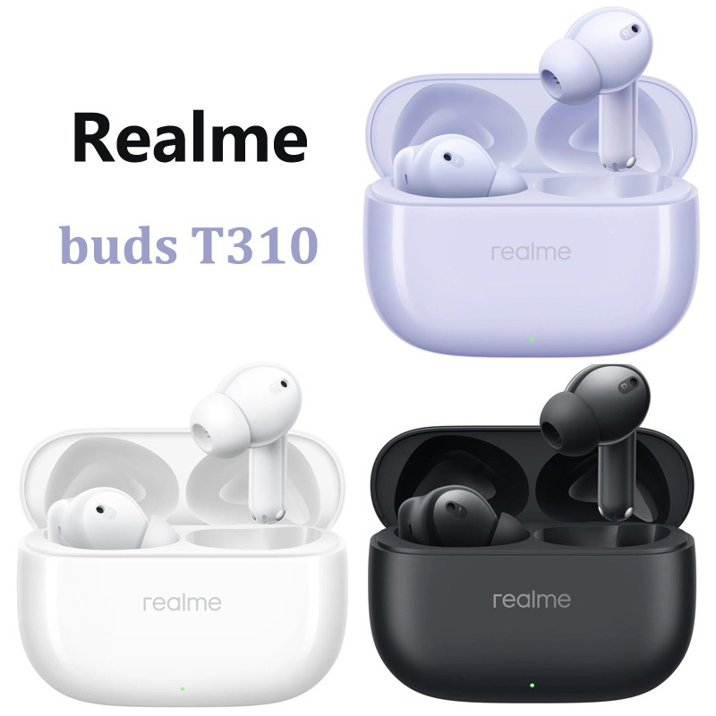 Realme Buds T310 Bluetooth Wireless Earbuds 46dB Hybrid Noise ...
