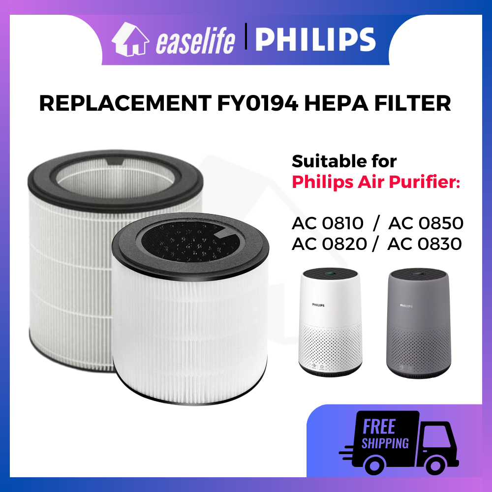 FY0194 HEPA Filter/ FY0293 2-in-1 HEPA Carbon Filter for PHILIPS AC0810 ...