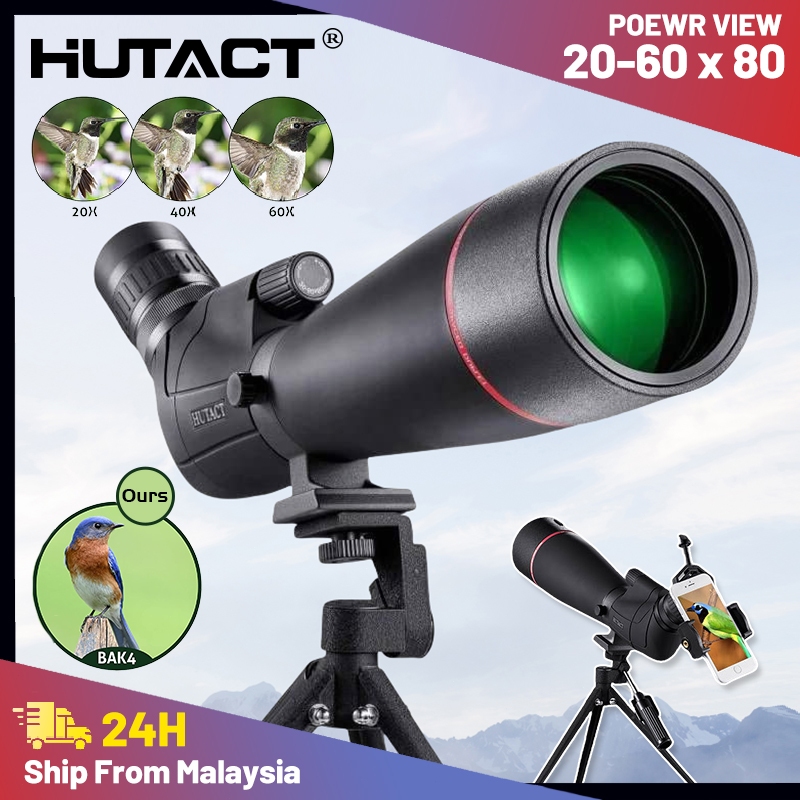 HUTACT Long Powerful 20-60 x 80 mm View for Bird Watching, Fully ...