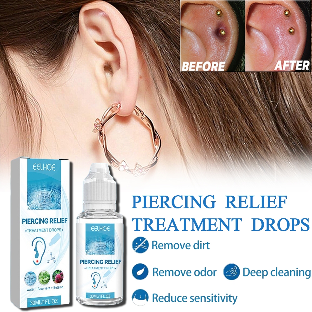 Piercing Aftercare Drops Ear Piercing Nose Piercing Redness Gentle ...