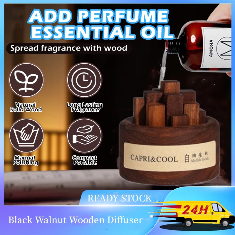 Aroma Wood Diffuser Essential Oil Diffuser Air Freshener Room Scent ...