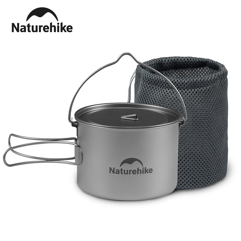 Naturehike Titanium Pot Ultralight Large Capacity Kitchen CupHanging ...