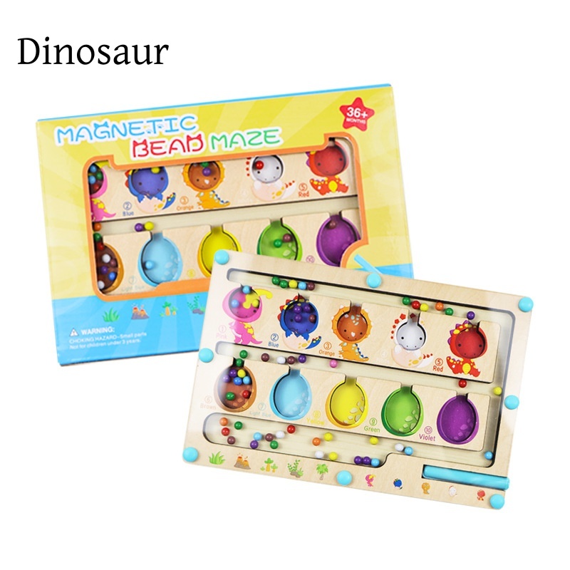 Magnetic Sorting Games Montessori Toys Maze Board Learning Color Number ...