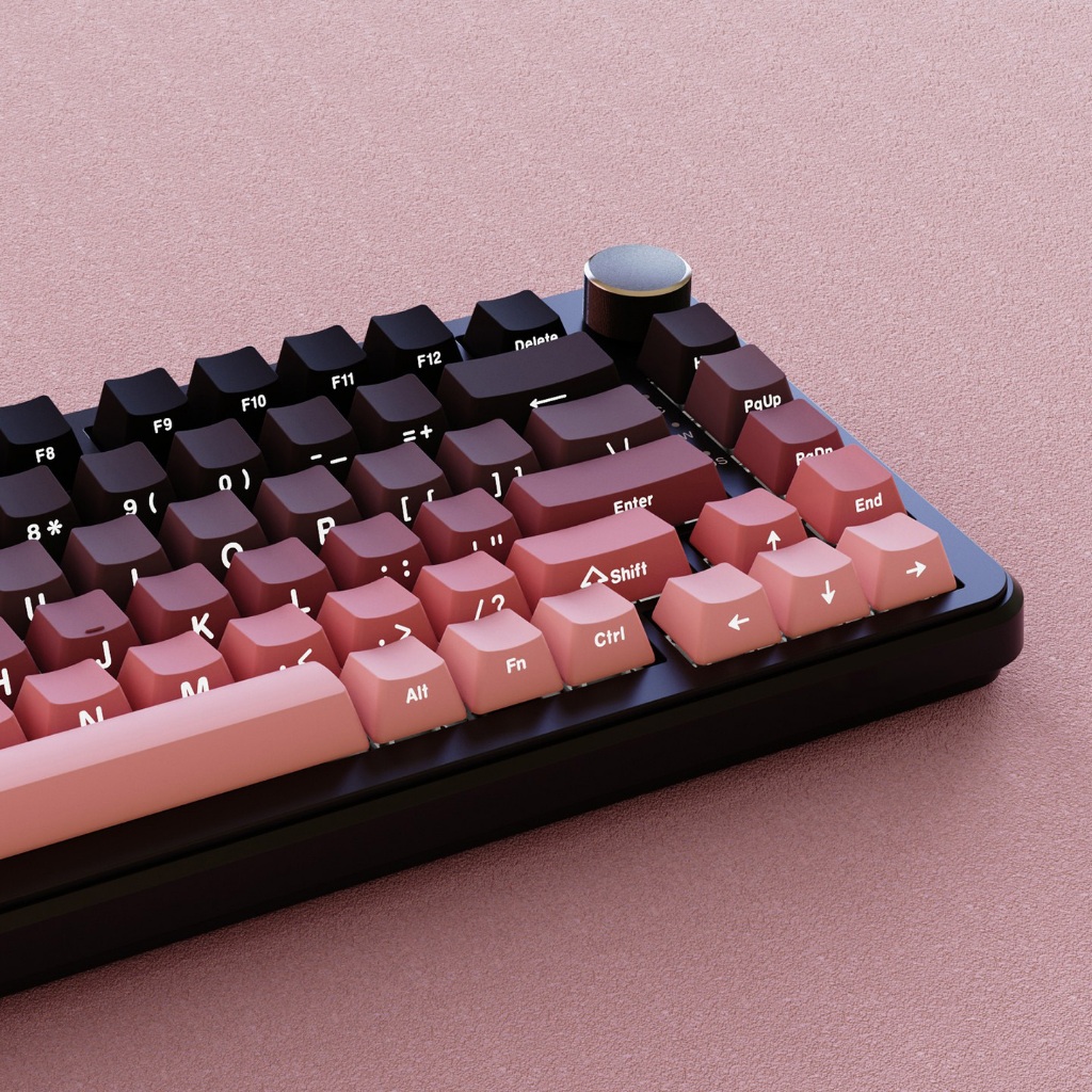 XVX Gradient Side Print Keycaps Blackberry Double Shot PBT Keycaps ...