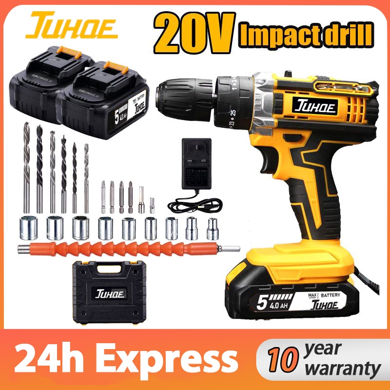 Drill Cordless Set Drill Battery Hand Drill Impact Drill Bateri ...