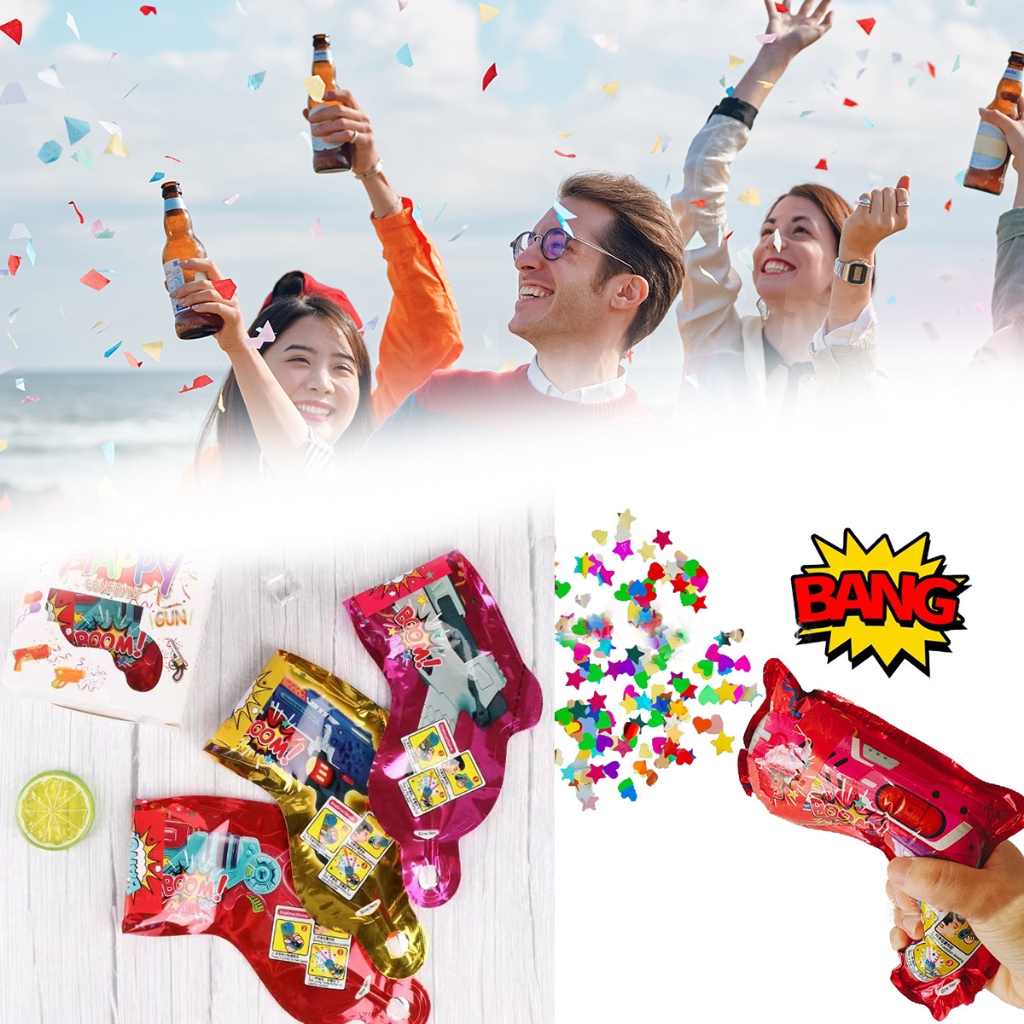 2024 New Inflatable Gun Hand-Held Confetti Flower Handheld Atmosphere ...