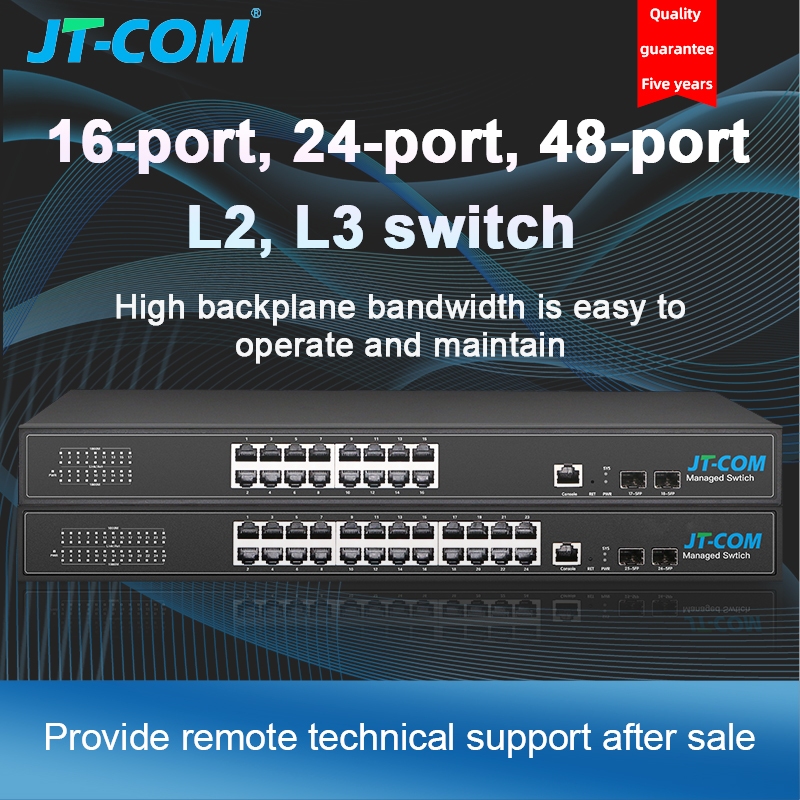 Gigabit 16 port 24/8 Rj45 Port 4 10G Fiber Optical Switch Management ...