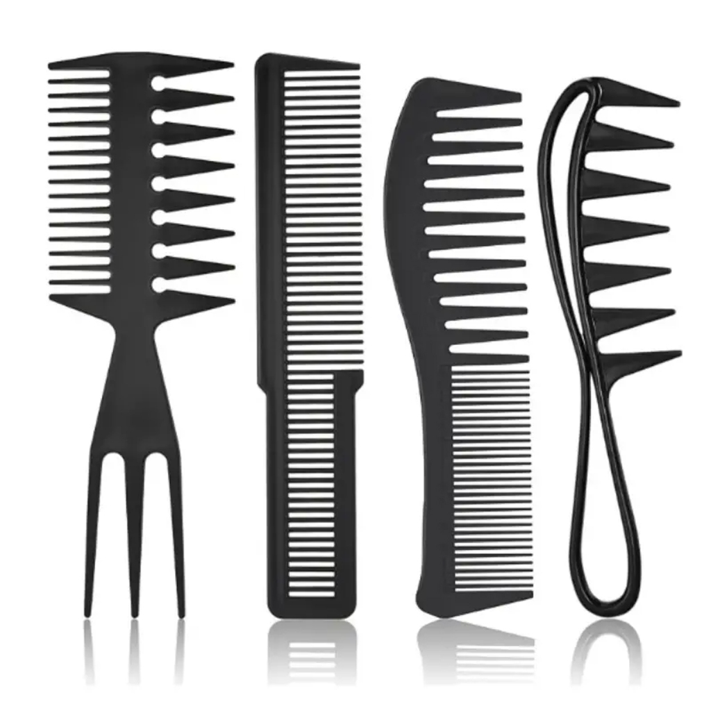 Dual-purpose Comb Clipper Wide-Tooth Styling Coiled Hair High ...