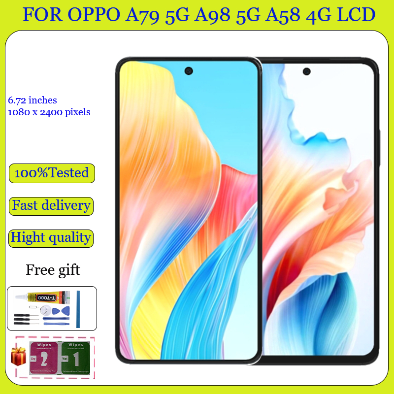 Original for OPPO A79 5G LCD A98 5G A58 4G LCD LCD Display Touch Screen ...