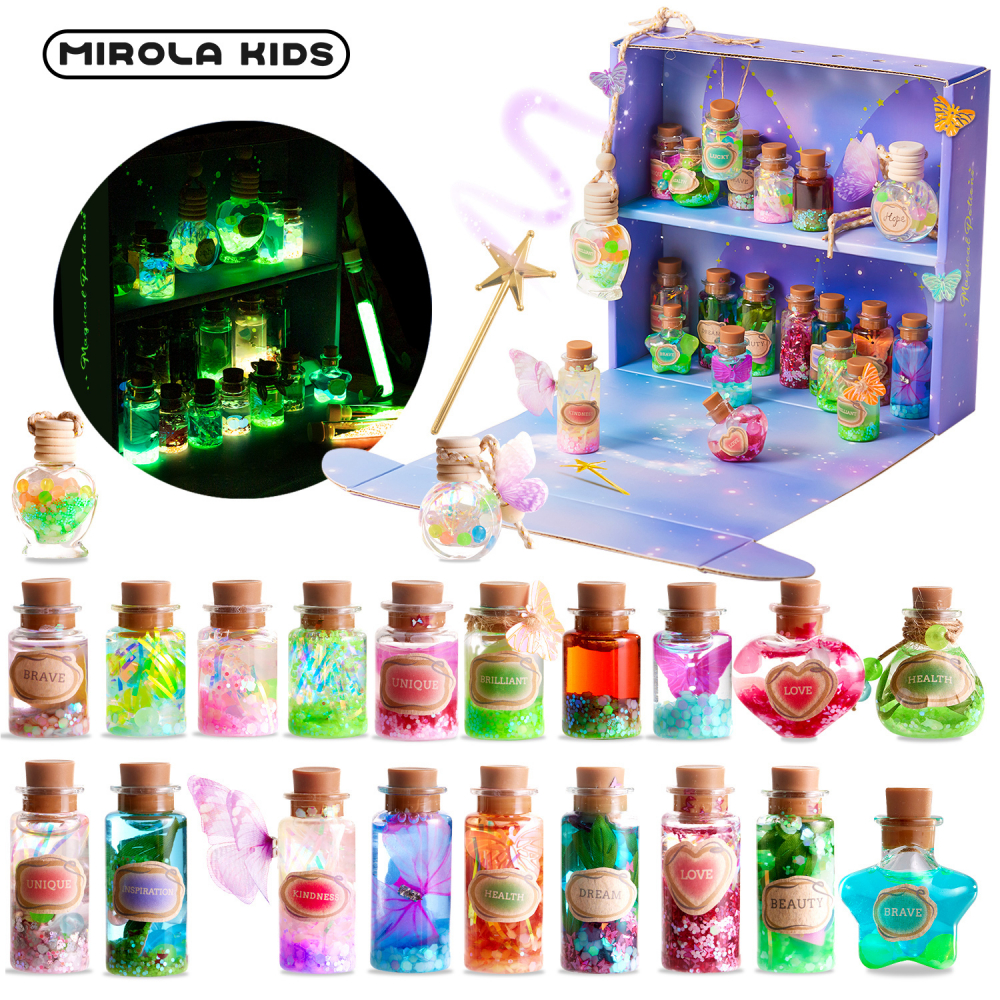 Fairy Magic Potion Kit, Glow in The Dark Magic Mix 21 Bottles Kit ...