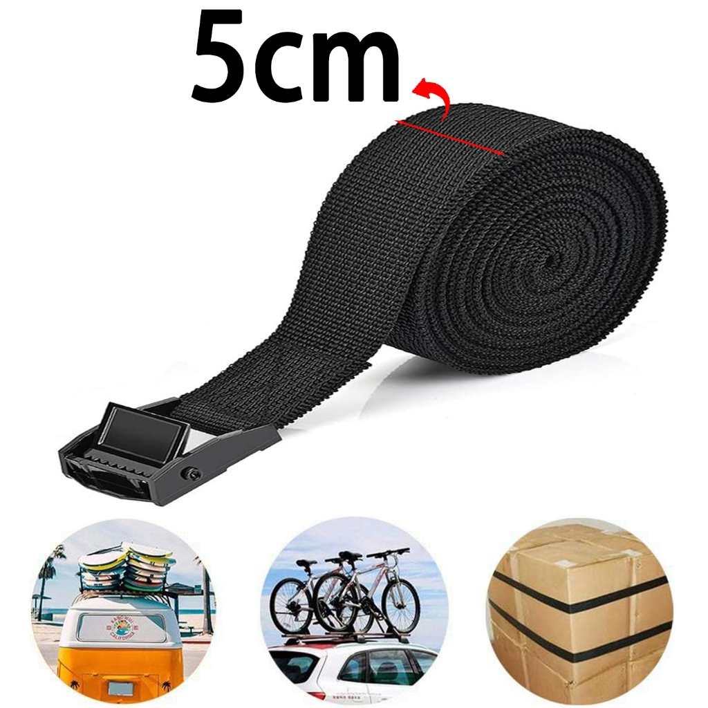 Heavy-duty Tie Down Straps, 5cm/3.8cm/2.5cm Lashing Strap Padded Cam ...