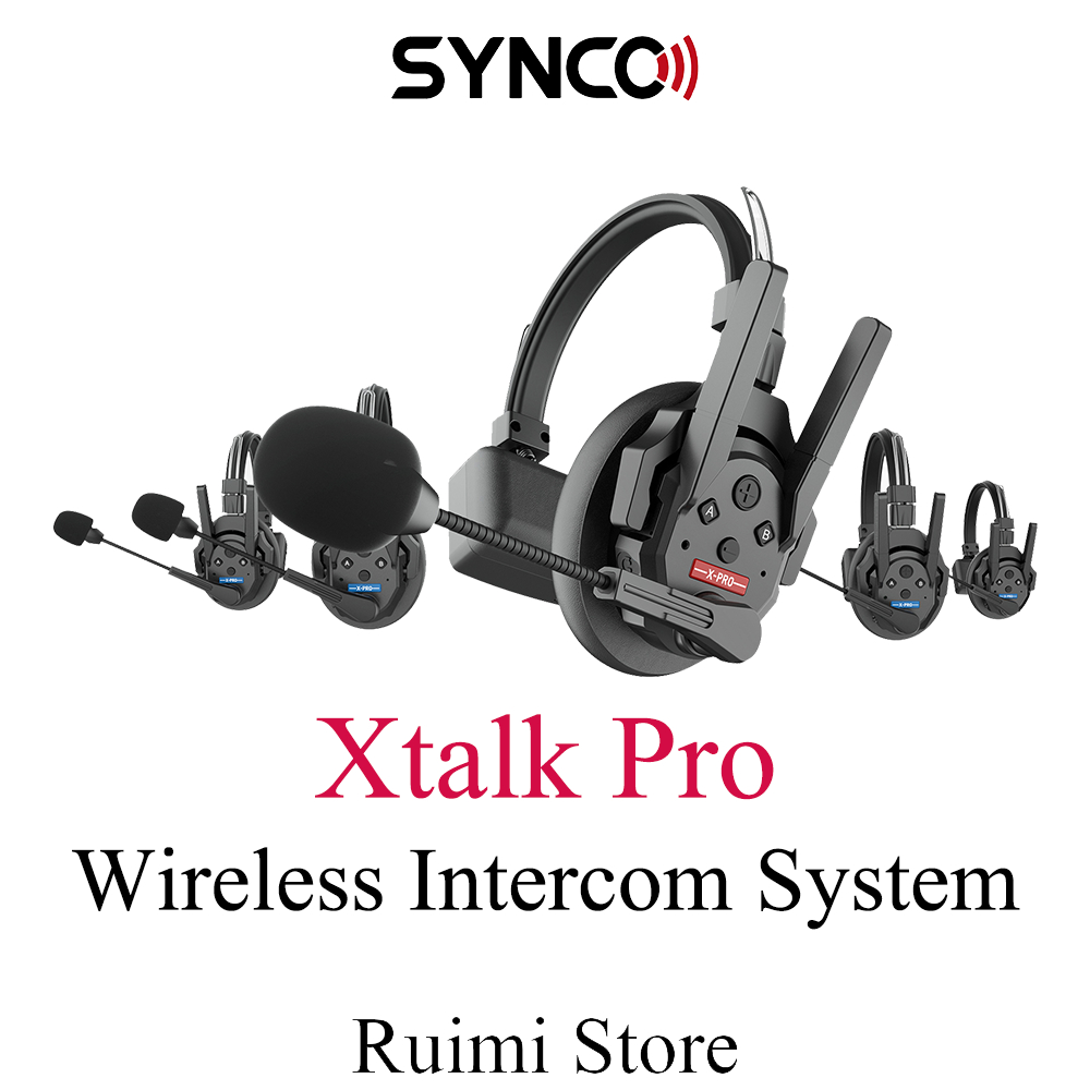 Synco Xtalk Pro 2.4G Full-Duplex Single-Ear Remote Headset Wireless ...