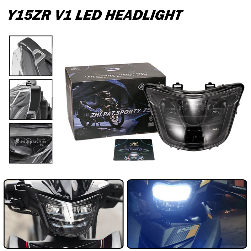 Yamaha Y15ZR V1 LED HeadLamp Custom Lamp Y15 V1 Headlight Exciter 150 Smoke/Clear Depan Lampu ...
