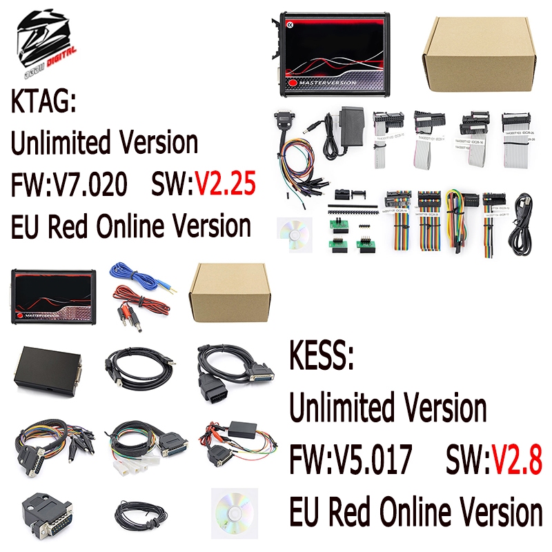 KESS KTAG car ECU chip read-write tuning programmer firmware KESS V2 2. ...