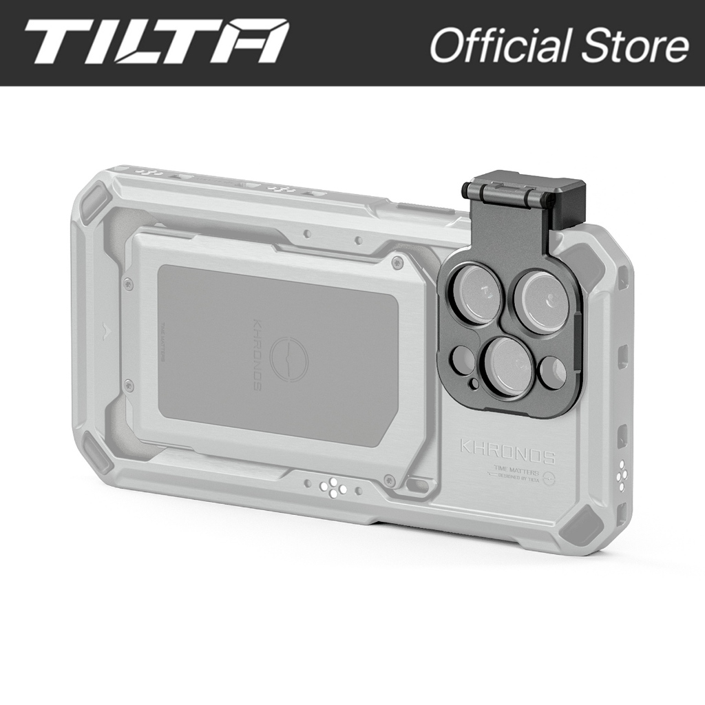 TILTA Khronos Lens Adapter TK-IP-MLA-SG for iPhone Cage 15 Pro/Pro Max Cage Support 17mm, T ...