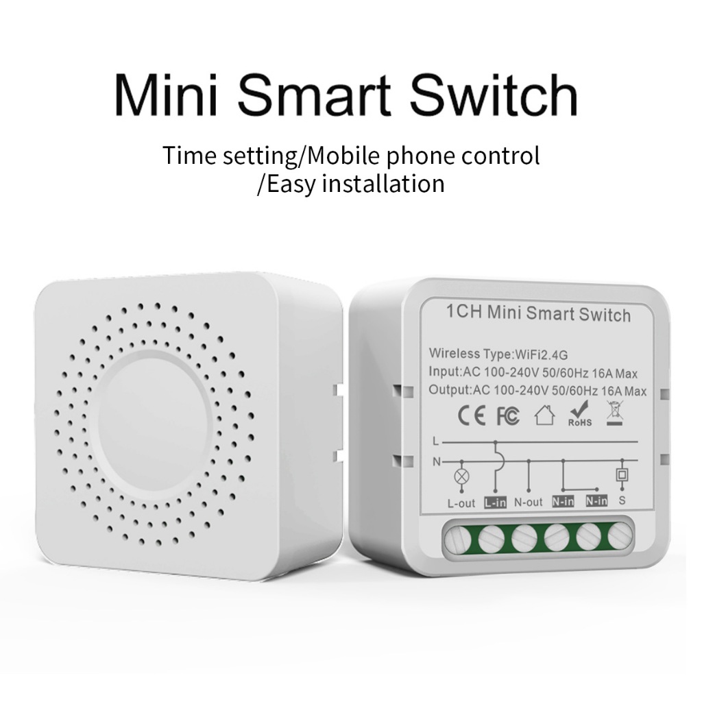 SMATRUL MINI light switch 16A Tuya WiFi push controller Light Breaker ... SMATRUL MINI light switch 16A Tuya WiFi push controller Light Breaker ...