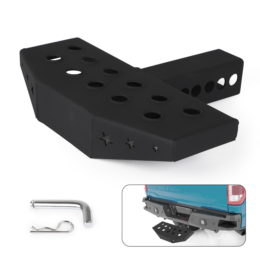 USA Style 30cm Hitch Mount Bump Step Anti Slip and Rust For 2'' Hitch ...