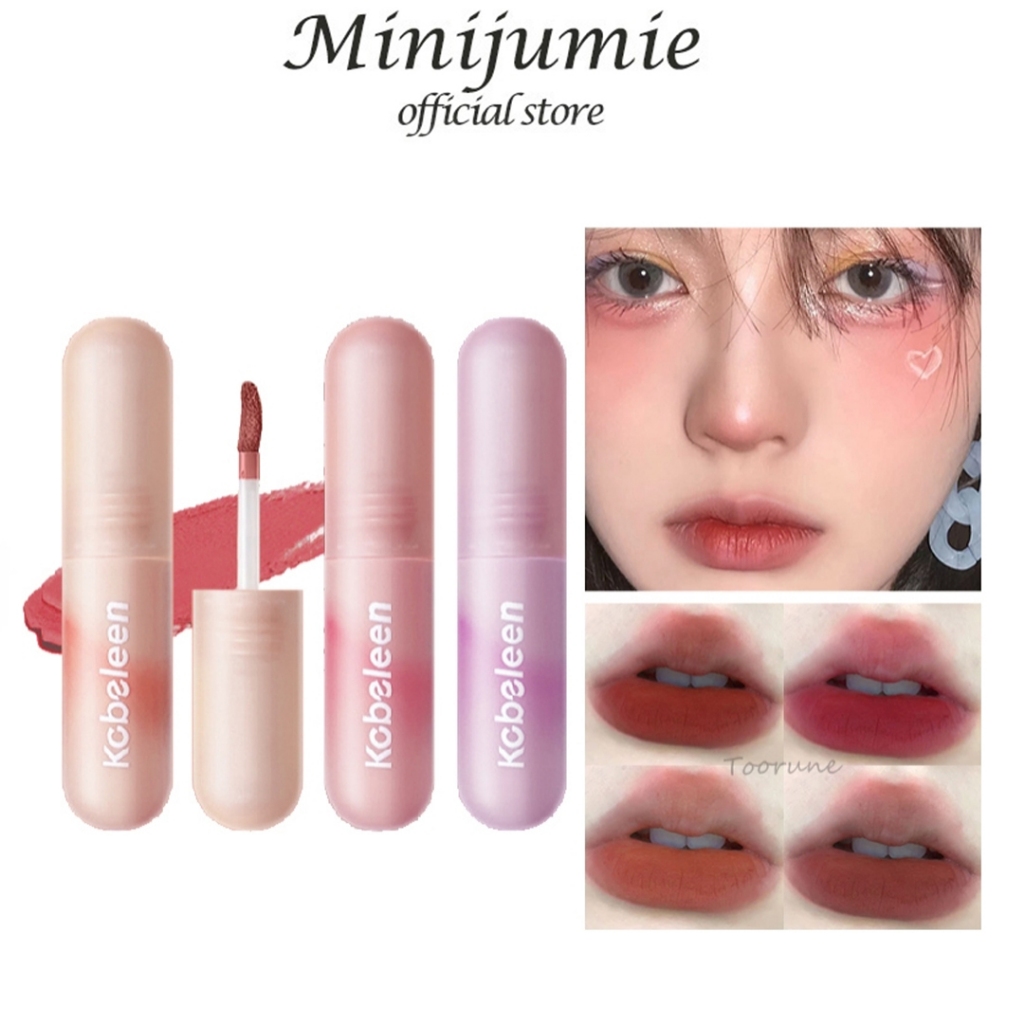 KOBELEEN Small paintball lip glaze velvet matte lip mud longlasting ...